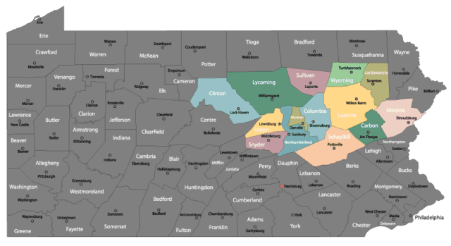 Septic System Service Area | Scranton & Wilkes-Barre, PA | Biros Septic